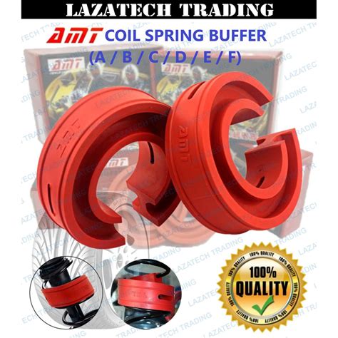 coil spring buffer coil spring rubber price for 1set 2pcs kiri kanan shopee malaysia