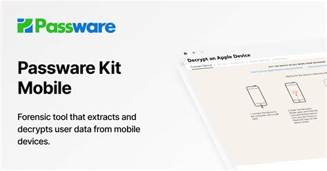 Passware Kit Mobile Bypass Or Recover Pin Locks And Passcodes