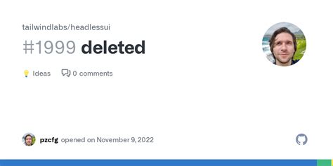Deleted Tailwindlabs Headlessui Discussion GitHub