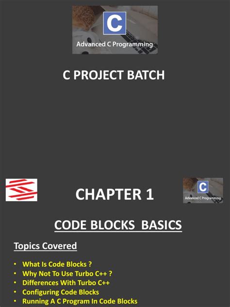 Advance C Project Chapter 1 Introduction To Codeblocks Pdf C