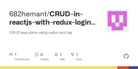 Github 682hemantcrud In Reactjs With Redux Login Signup Crud Was