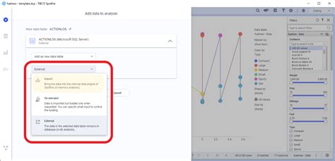 In Spotfire 12 I Got An Imported Table From Oracle The Dataset Is Stored In The Analysis Now I