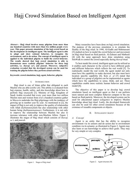 Pdf Hajj Crowd Simulation Based On Intelligent Agent
