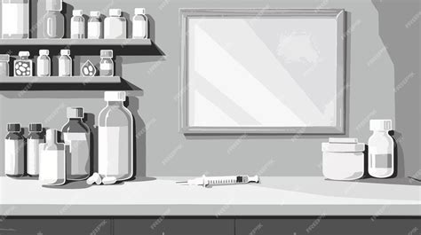 Elegant Grayscale Square Frame Shading With Band Aid Element Premium