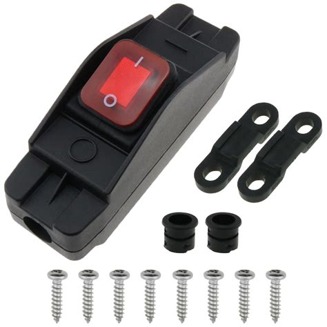 Heyous Black Heavy Duty Inline Cord Switch Inline Cord Switch On Off