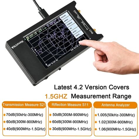 Nanovna H4 Vector Network Analyzer 10khz 1 5ghz Hf Vhf Uhf Antenna Analyzer Measuring With Lcd