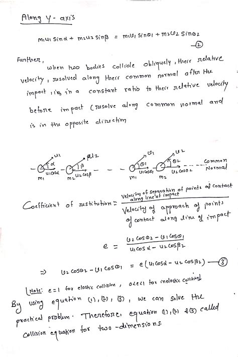 Solved What Is The Equation For Two Dimensional Collisions Course Hero