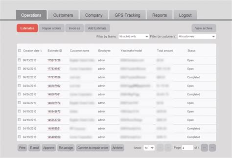 Web And Iphone App To Automate Workflow Of A Car Service Center Company