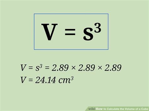 4 Ways To Calculate The Volume Of A Cube WikiHow