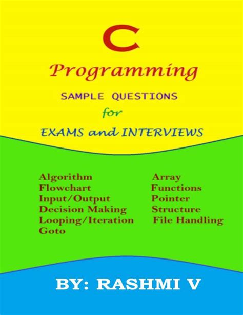 C Programming Sample Questions For Exams A Rashmi V Inspire Uplift