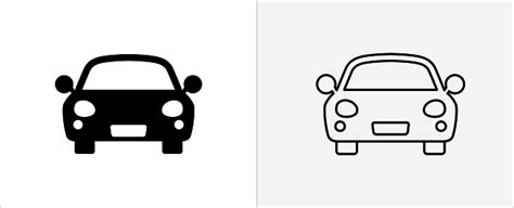 자동차 아이콘입니다 작은 세단 도시 자동차 벡터 아이콘 플랫 및 라인 스타일 디자인 템플릿 벡터 그림입니다 교통수단에 대한 스톡 벡터 아트 및 기타 이미지 Istock