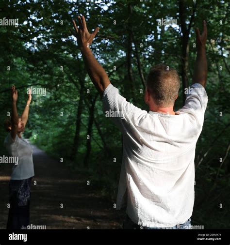 Forest Bathing Shinrin Yoku Nature Therapy Model Released Stock Photo Alamy
