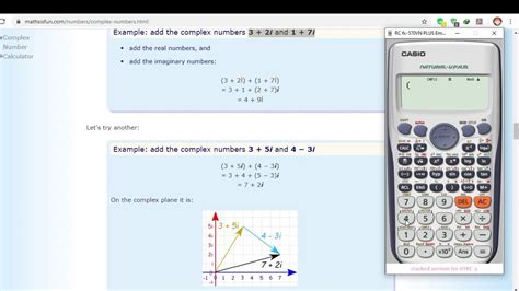 How To Addmultiply And Divide Complex Number Using Calculator Phasor In