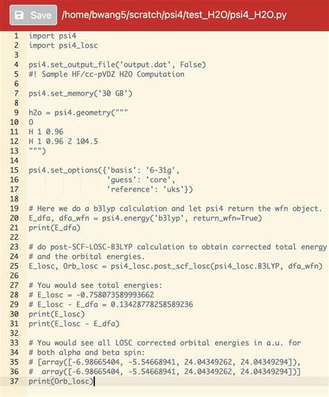 module not found error when trying to import psi4 losc psi4 open
