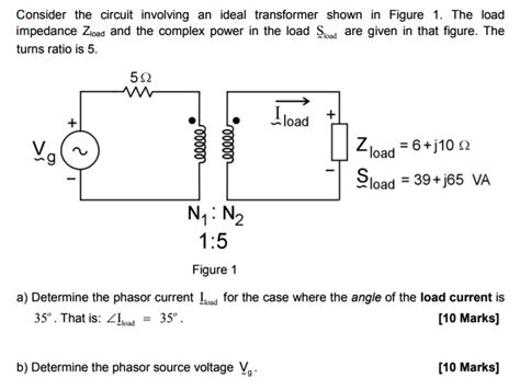 SOLVED Consider The Circuit Involving An Ideal Transformer Shown In Figure The Load