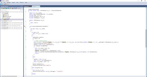ilspy has a secret option to hide compiler generated code or am i