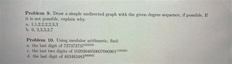 solved problem 9 draw a simple undirected graph with the