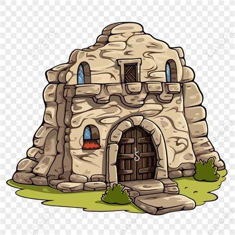 창문과 문이 앞에 있는 알라모 클립 아트 만화 성 벡터 Png 일러스트 무료 다운로드 Lovepik