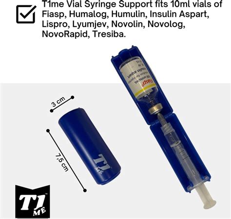 Time Vial Syringe Support For Omnipod Users Insulin Transfer Device
