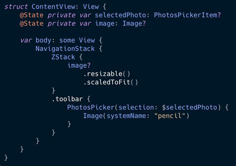 The Photospicker View Is A Simple Swiftui Button Handling The Majid