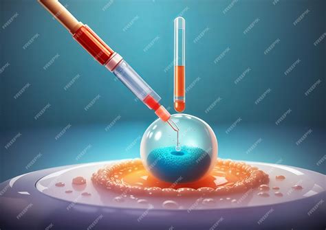 Premium Ai Image Ivf In Vitro Fertilization Fertilized Egg Cell And