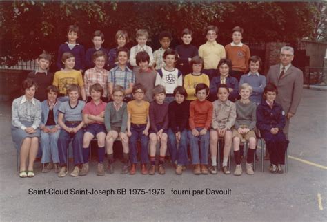 Photo De Classe 6b 1975 1976 De 1976 Ecole Saint Joseph Copains Davant