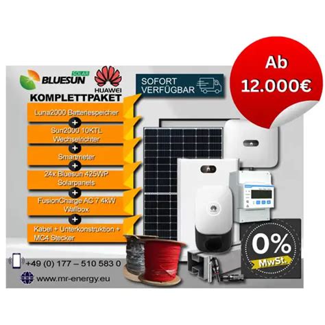 Photovoltaik Komplettanlage 10 Kwp Mit Speicher Ab 12000€