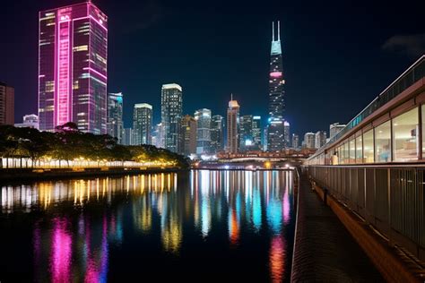 밤에 사무실이 보이는 사무실 3d 렌더링 야간 도시 스카이라인이 있는 3d 사무실 고화질 사진 사진 배경 일러스트 및 사진 무료 다운로드 Pngtree