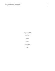 Program Logic Model Docx Running Head PROGRAM LOGIC MODEL Program Logic Model Babe S