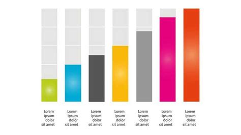 Bar Chart With Different Colors Powerpoint Template Free Download Pikbest