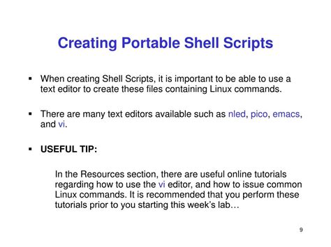 Ppt Week 8 Creating Simple Shell Scripts Powerpoint Presentation