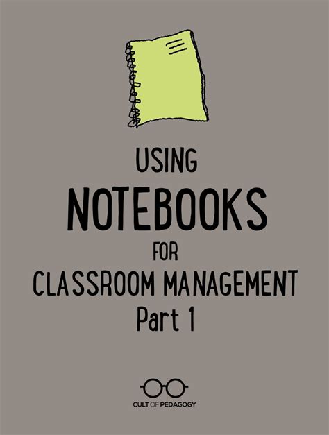 Notebooks For Classroom Management Part 1 Cult Of Pedagogy Cult Of