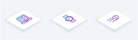 설정 등대 라인 노트북 시간 손목 시계와 시간은 시계에 날아 흰색 정사각형 버튼 벡터 3차원 형태에 대한 스톡 벡터 아트 및