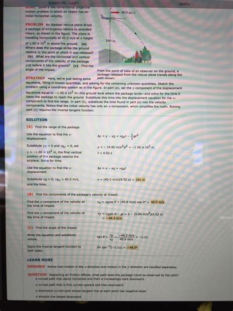 Solved Expert TA Login Motion Problem In Which An Object Has Chegg