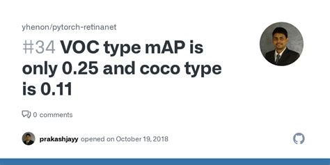 VOC Type MAP Is Only 0 25 And Coco Type Is 0 11 Issue 34 Yhenon