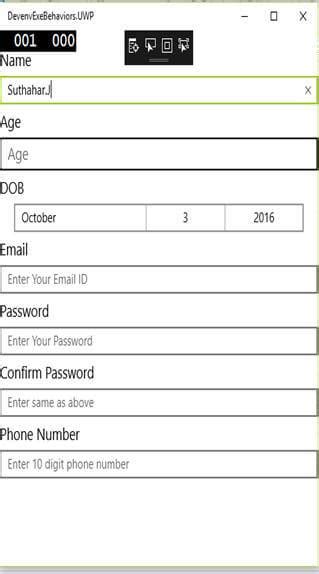 Input Validation In Xamarin Forms Behaviors