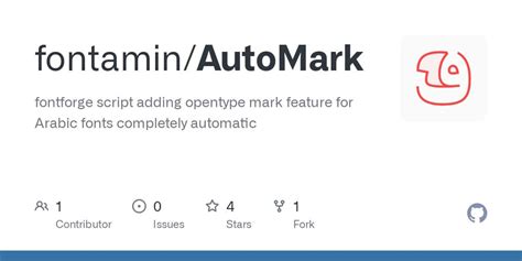 Github Fontaminautomark Fontforge Script Adding Opentype Mark