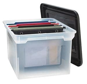 Amazon Com OfficeMax File Box With Dividers Storage File Boxes Office Products