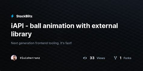 IAPI Ball Animation With External Library StackBlitz