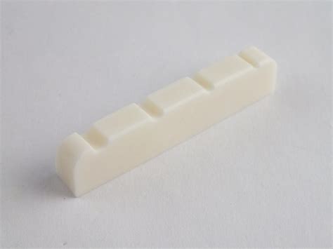 38mm Bone Nut Flat Base Pre Cut String Slots For 2 A Side 4 String