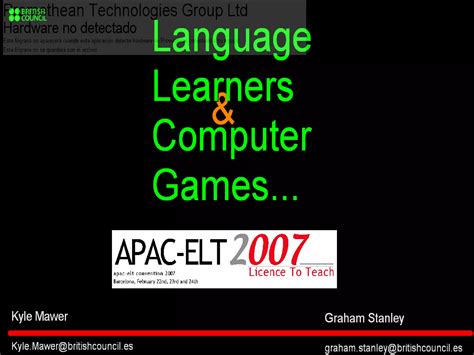 Language Learners And Computer Games From Space Invaders To Second