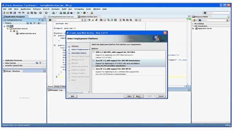 Jdeveloper Create And Deploy A Java Webservice Youtube