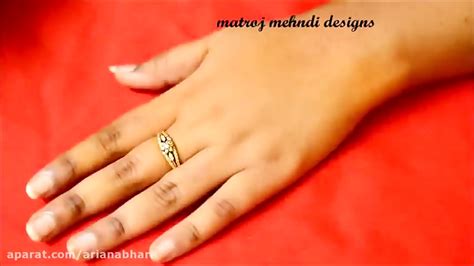 آرایش بانوان طرح حنا آموزش حنا روی دست 2019