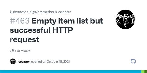 empty item list but successful request · issue 463 · kubernetes