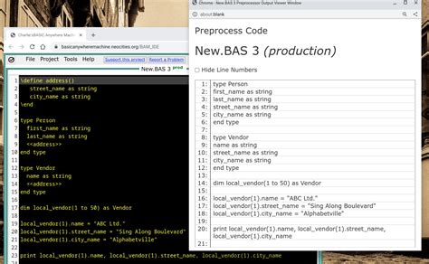 Bam Example Of Using Tiddlywiki As Scripting To Generate Code Rbasic