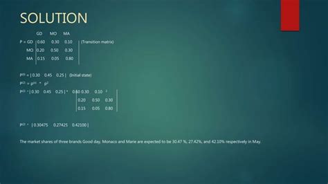 Markov Chain And Its Analysis Pptx