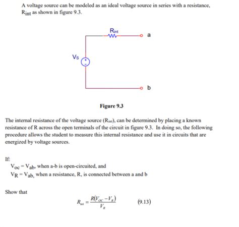 solved a voltage source can be modeled as an ideal voltage