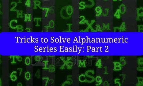 Tricks To Solve Alphanumeric Series Easily Part 2 Bankexamstoday