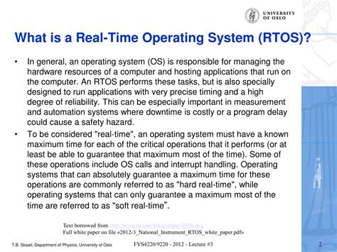 Ppt What Is A Real Time Operating System Rtos Powerpoint Presentation Id4440138