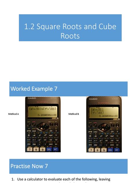 Square And Cube Roots 5 Pdf Prime Number Square Root